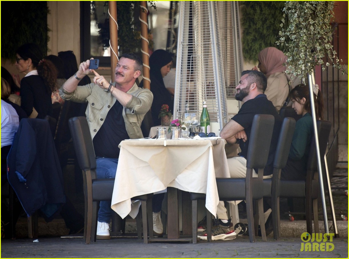 Luke Evans Spotted Sightseeing in Rome with Boyfriend Fran Tomas ...
