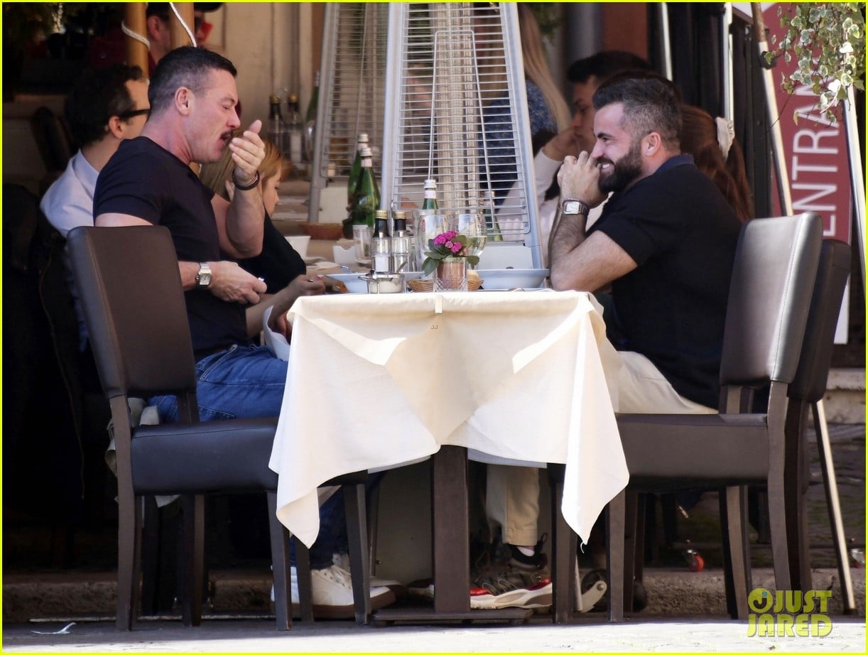 Luke Evans Spotted Sightseeing in Rome with Boyfriend Fran Tomas ...