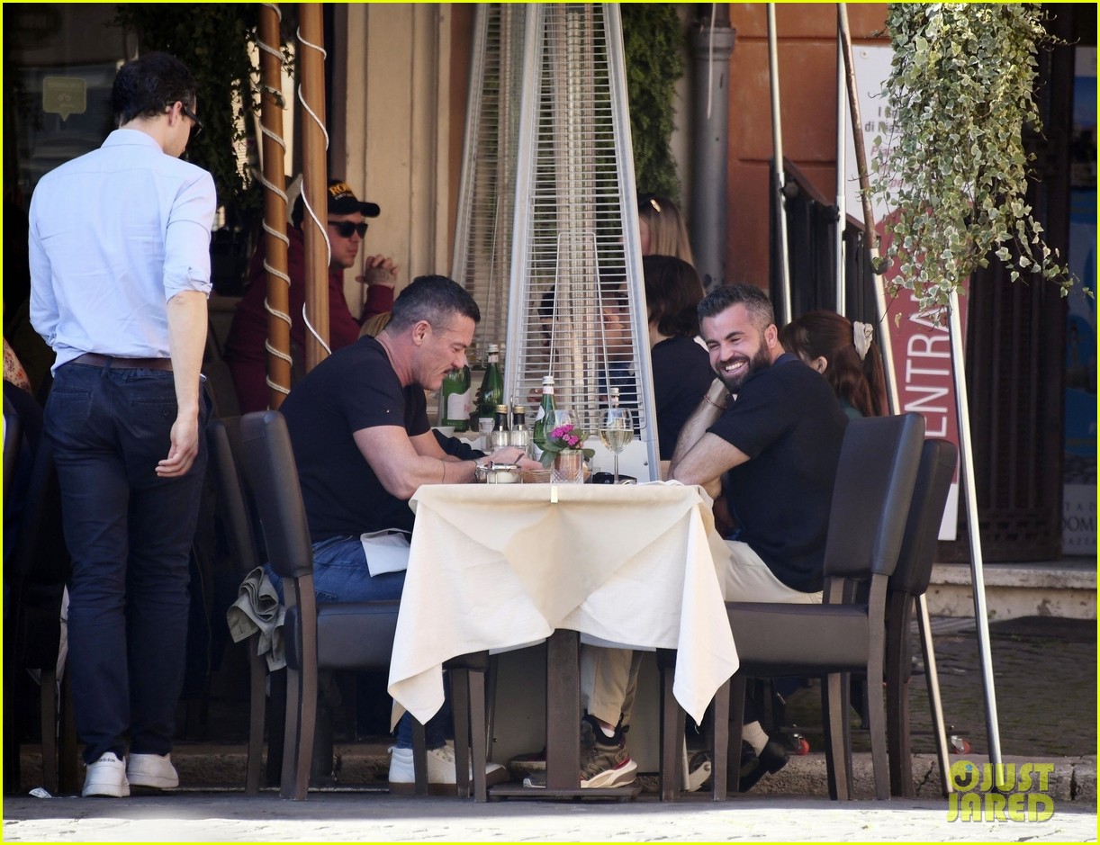 Luke Evans Spotted Sightseeing in Rome with Boyfriend Fran Tomas ...