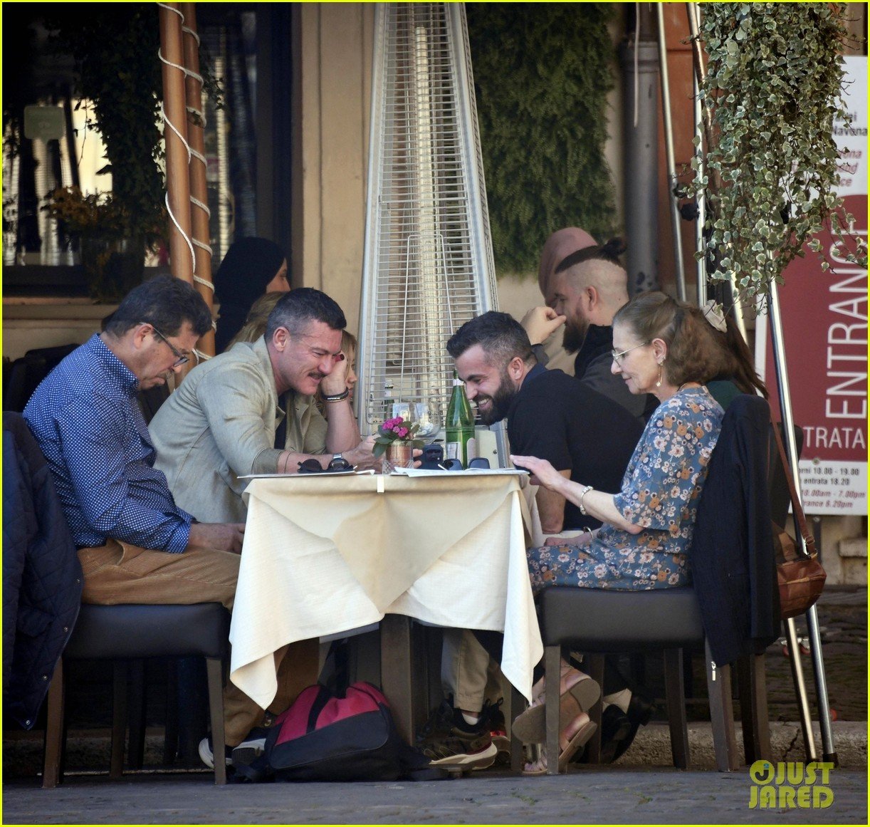 Luke Evans Spotted Sightseeing in Rome with Boyfriend Fran Tomas ...