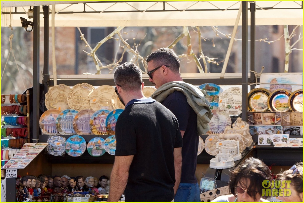 Luke Evans Spotted Sightseeing in Rome with Boyfriend Fran Tomas ...