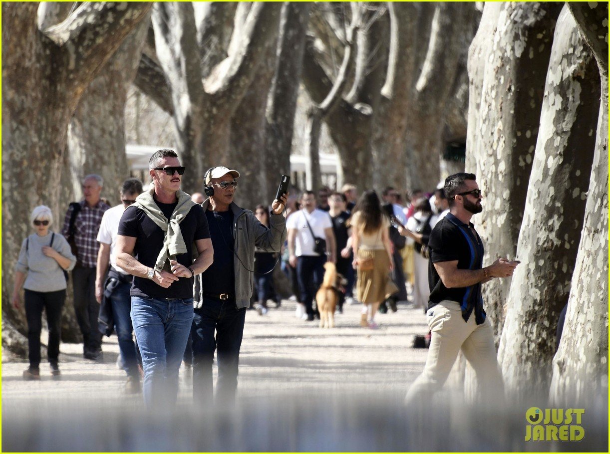 Luke Evans Spotted Sightseeing in Rome with Boyfriend Fran Tomas ...