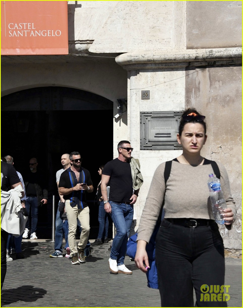 Luke Evans Spotted Sightseeing in Rome with Boyfriend Fran Tomas ...