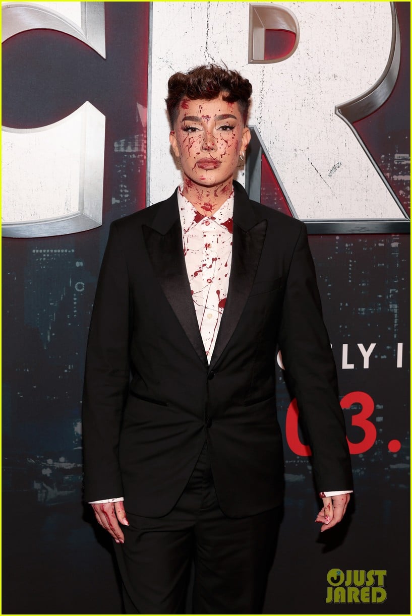 James Charles Drenches Himself in Blood for 'Scream 6' Premiere, Paints ...