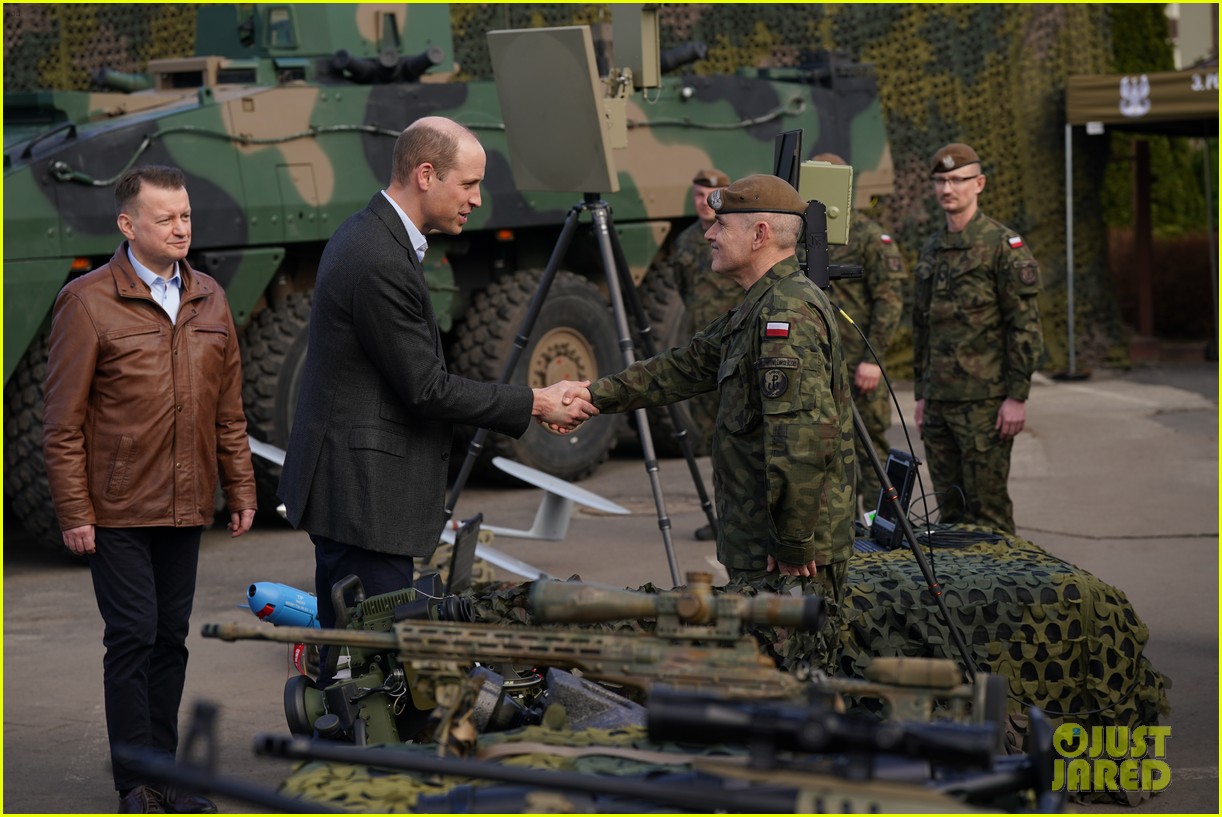 Prince William Meets with Troops During Surprise Visit Near Ukrainian ...