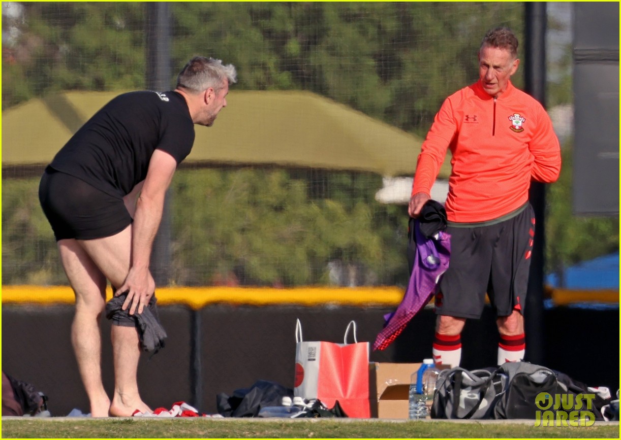 Ant Anstead Strips Down to Underwear on Soccer Field While Changing ...