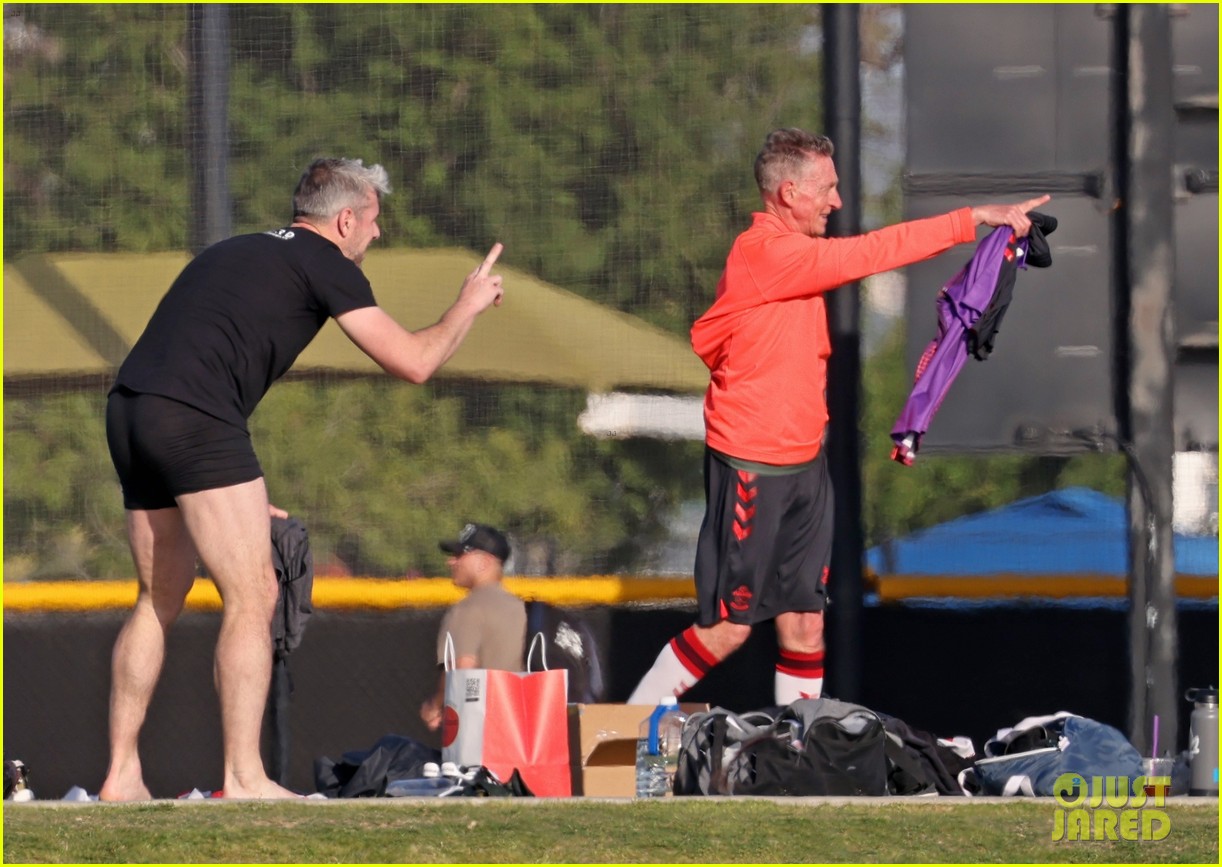 Ant Anstead Strips Down to Underwear on Soccer Field While Changing ...