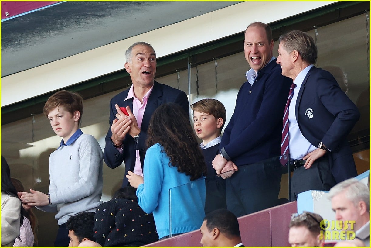 Prince William Brings Prince George to Premier League Match in England ...