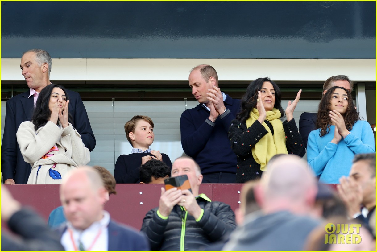 Prince William Brings Prince George to Premier League Match in England ...