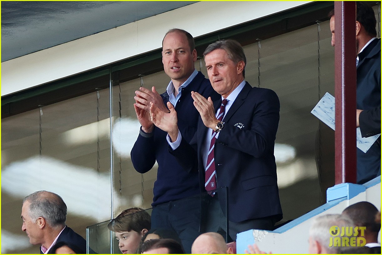 Prince William Brings Prince George to Premier League Match in England ...