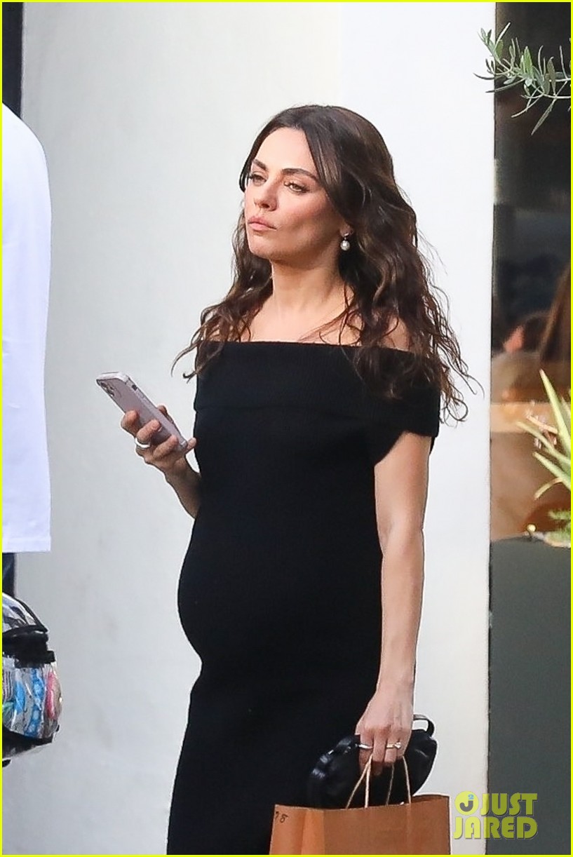 Mila Kunis Sports Fake Baby Bump on Set of 'Goodrich' with Co-Star ...