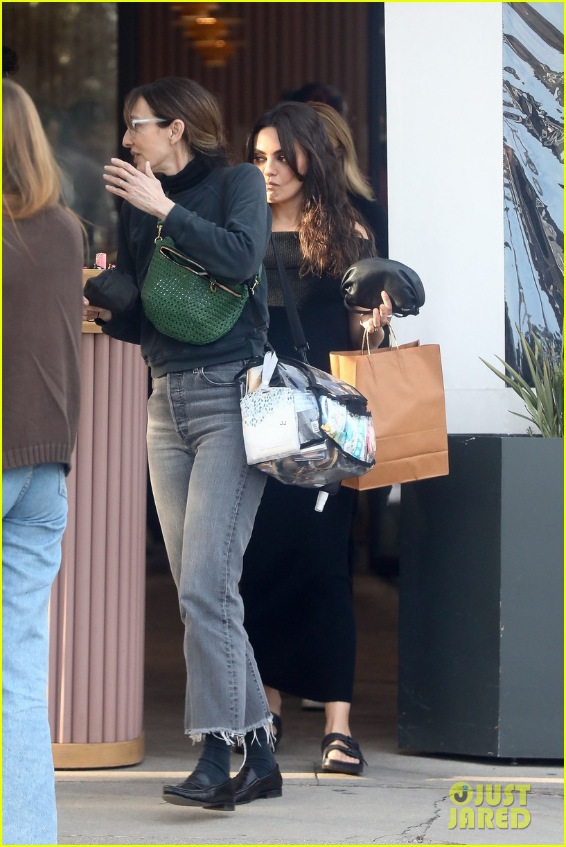 Mila Kunis Sports Fake Baby Bump on Set of 'Goodrich' with Co-Star ...