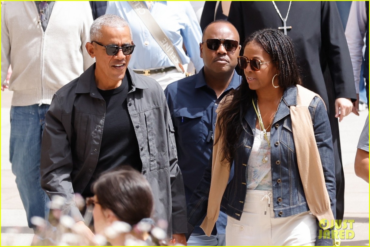 Barack & Michelle Obama Visit Montserrat Monastery in Spain While on ...