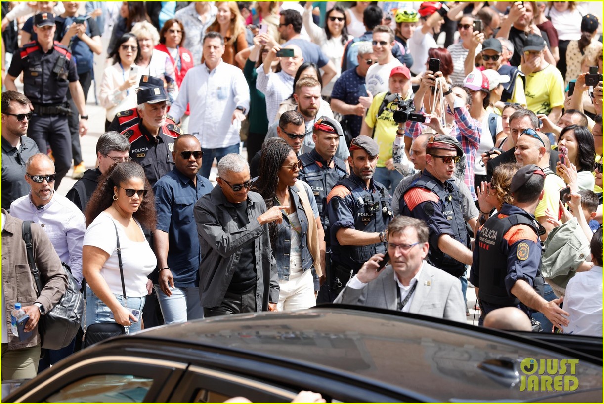 Barack & Michelle Obama Visit Montserrat Monastery in Spain While on ...