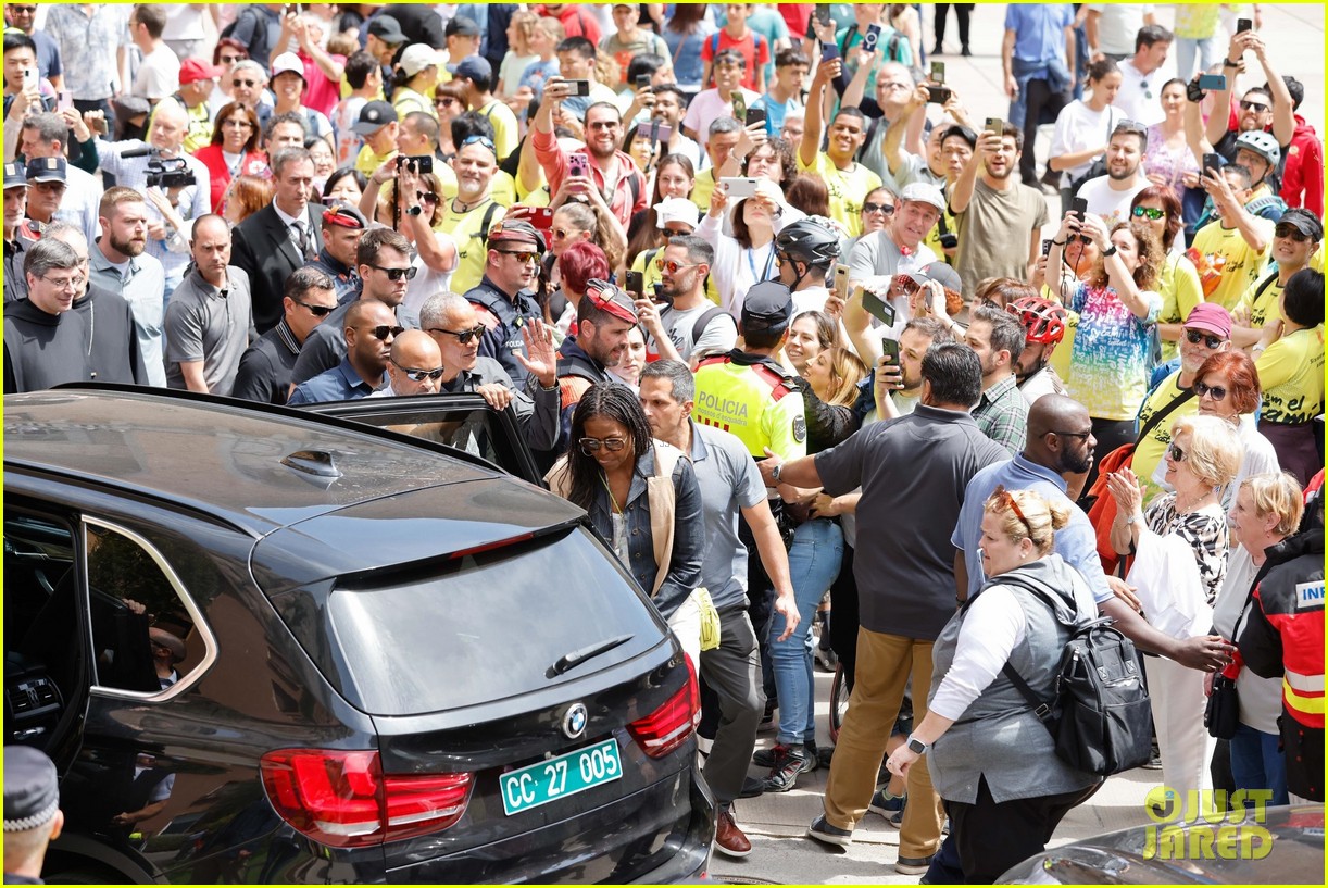 Barack & Michelle Obama Visit Montserrat Monastery in Spain While on ...