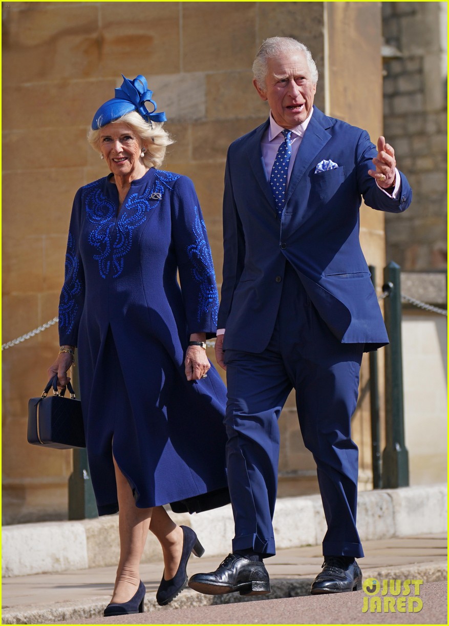 British Royal Family Attends Easter Service at Windsor Castle - Guest ...