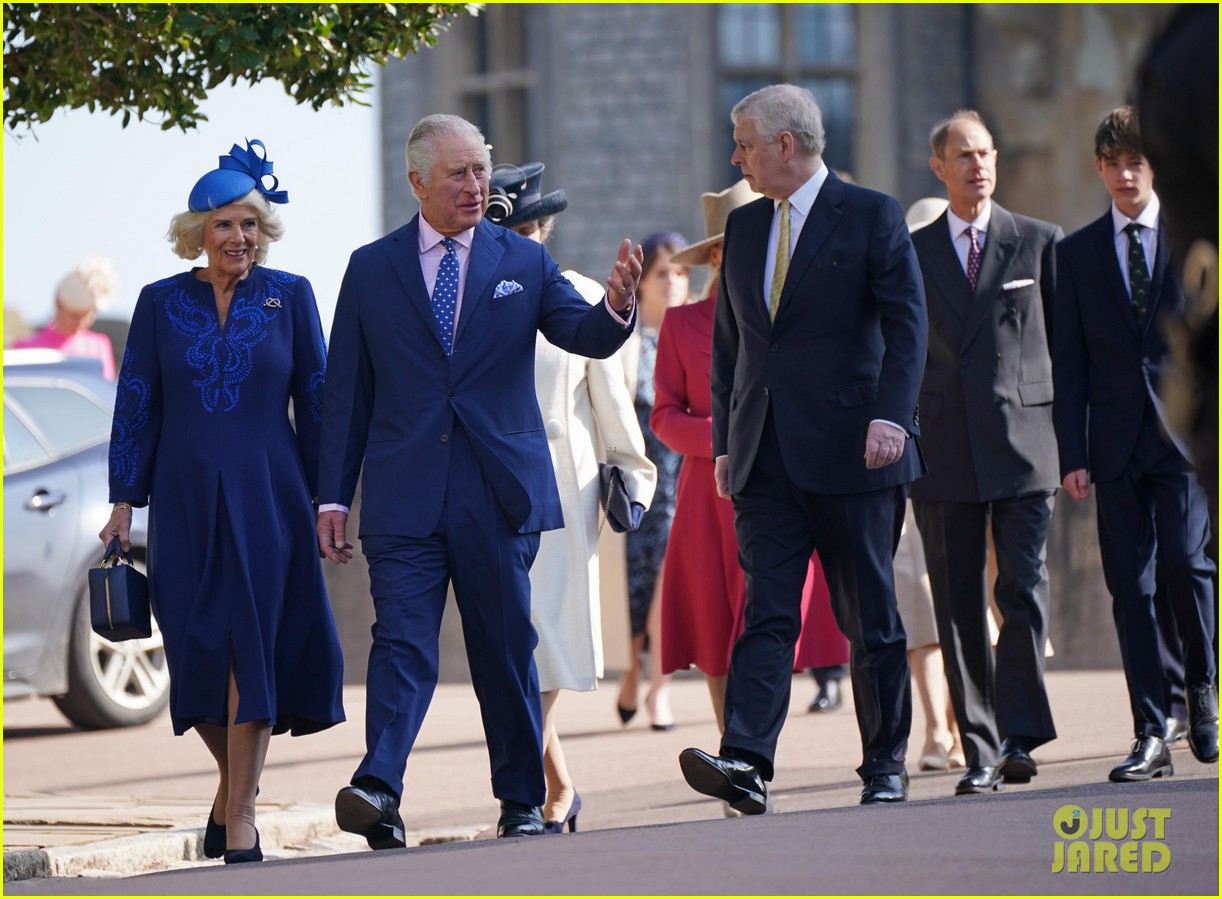 British Royal Family Attends Easter Service at Windsor Castle - Guest ...