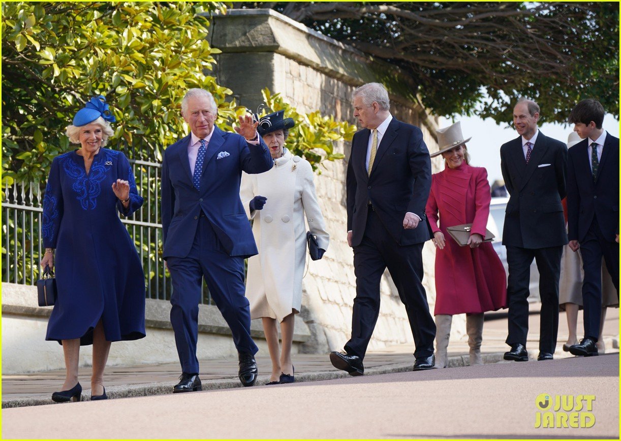 British Royal Family Attends Easter Service at Windsor Castle - Guest ...