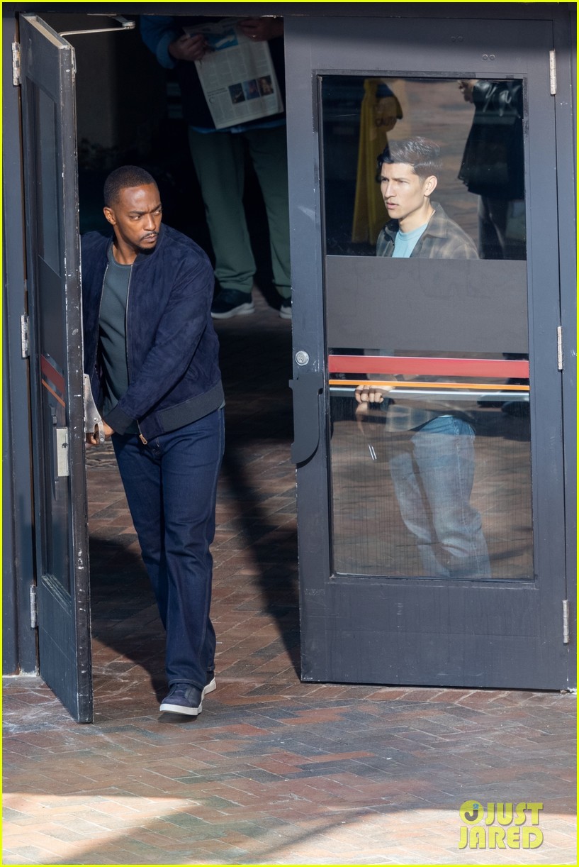 Anthony Mackie Reunites With Danny Ramirez While Filming 'Captain ...