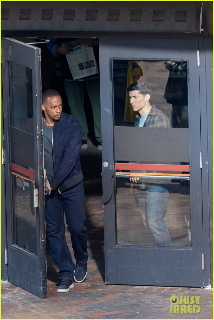 Anthony Mackie Reunites With Danny Ramirez While Filming 'Captain ...