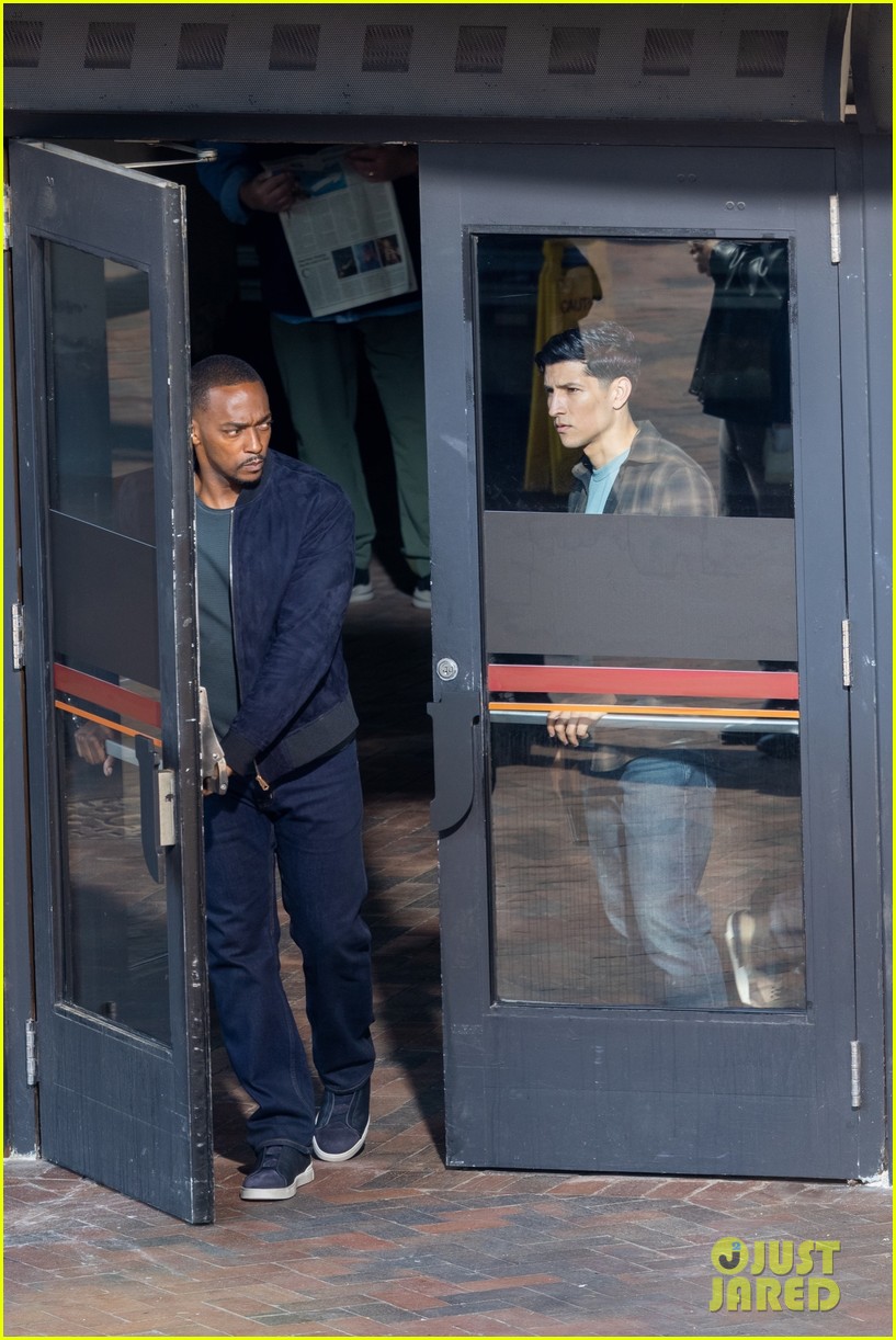 Anthony Mackie Reunites With Danny Ramirez While Filming 'Captain ...