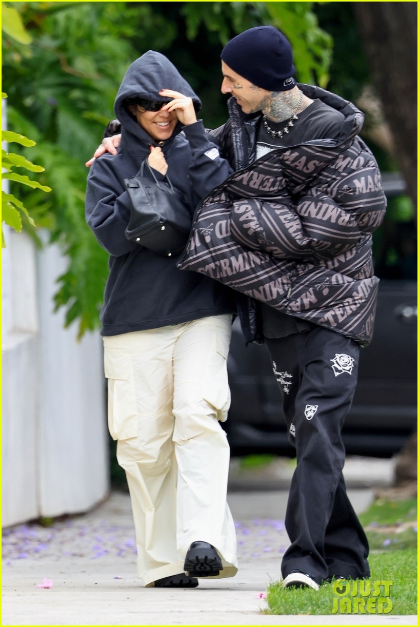 Kourtney Kardashian & Travis Barker Keep Close on Matcha Run in L.A ...