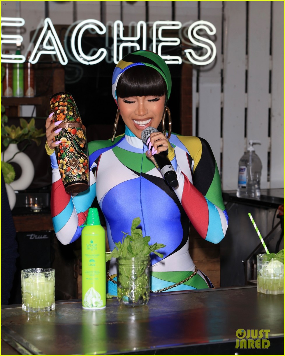 Cardi B Shows Off Her Curves In Vibrant, Figure-Hugging Bodysuit at ...