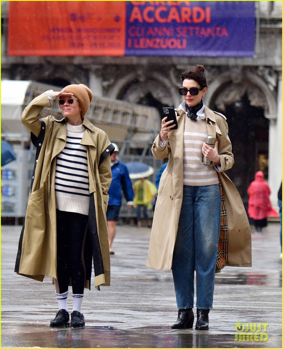 Anne Hathaway Wears Matching Outfits with Stylist Erin Walsh While ...