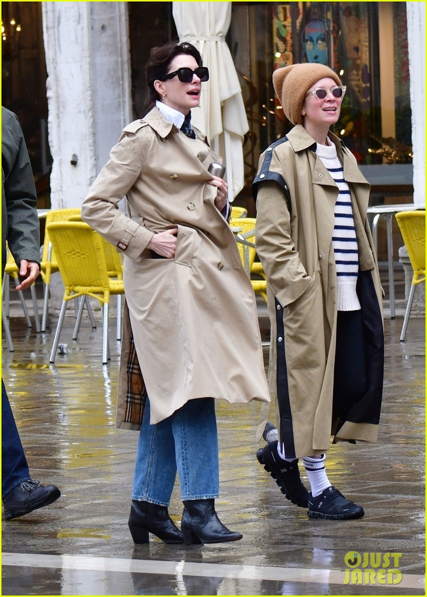 Anne Hathaway Wears Matching Outfits with Stylist Erin Walsh While ...