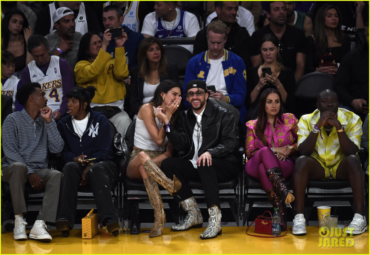 Kendall Jenner & Bad Bunny Sit Courtside at Lakers Playoff Game in Los Angeles: Photo 4933178 ...