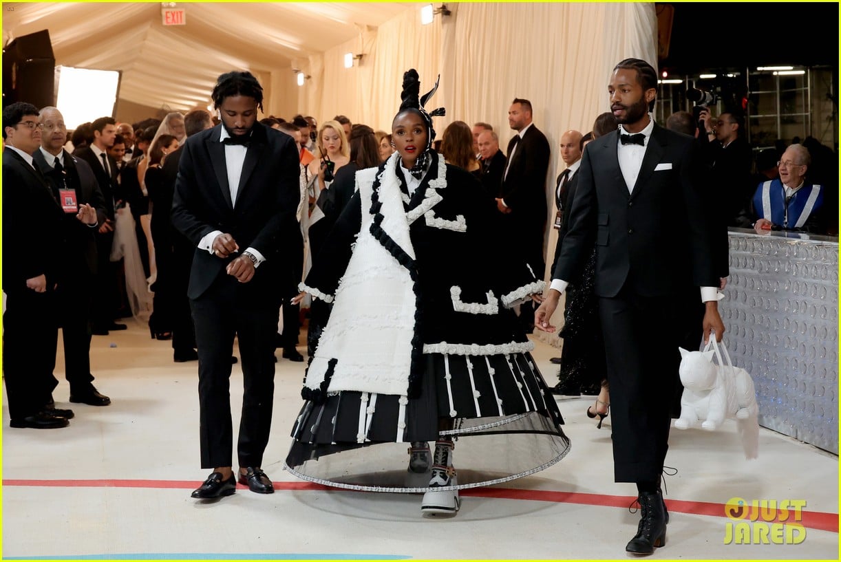 Janelle Monae's Thom Browne Outfit Transforms on the Met Gala 2023 ...