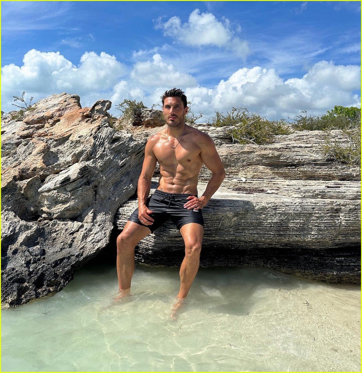 Lukas Gage Charters a Boat in Turks & Caicos for Husband Chris Appleton ...