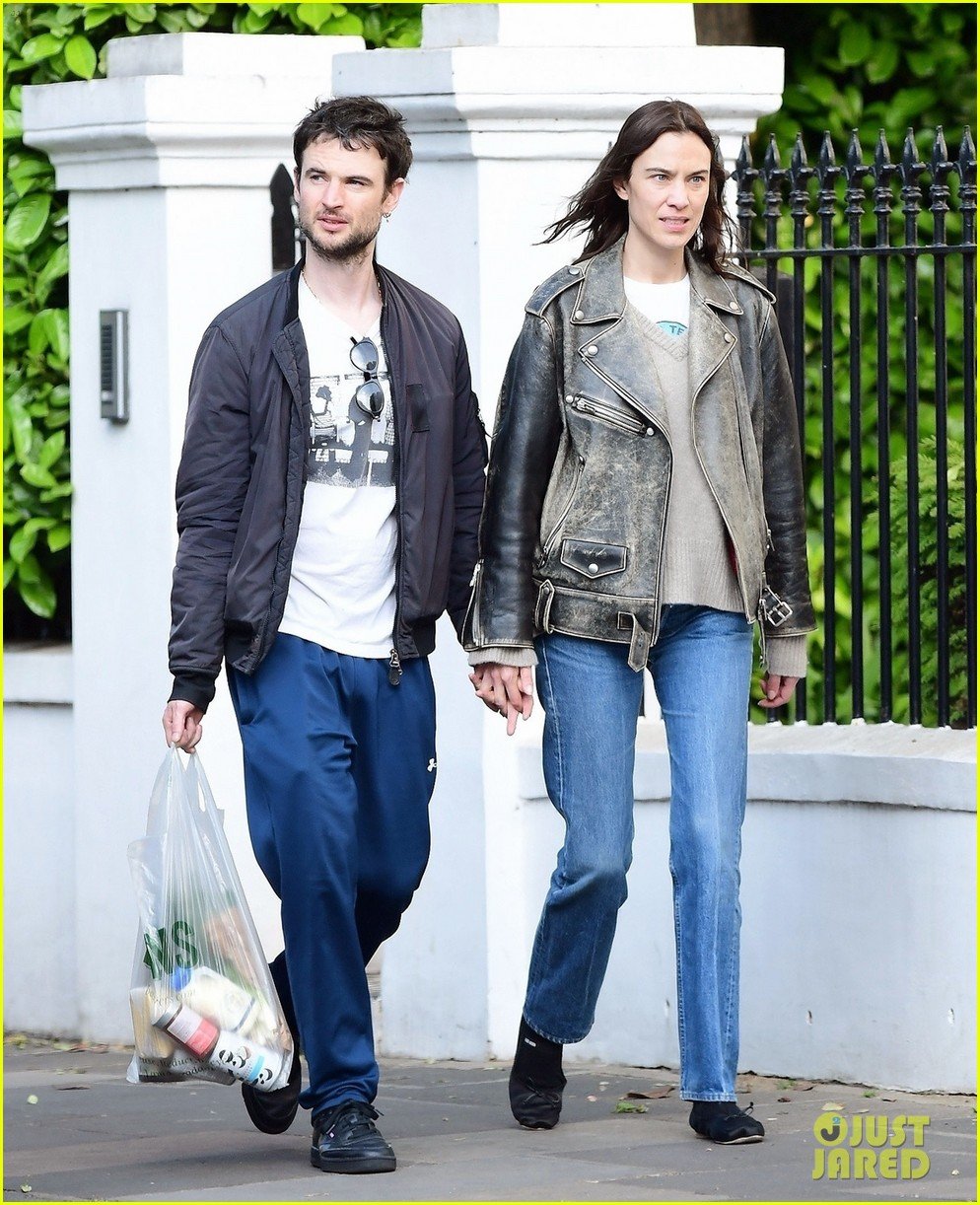 Photo: alexa chung tom sturridge hold hands walk around london 21 ...