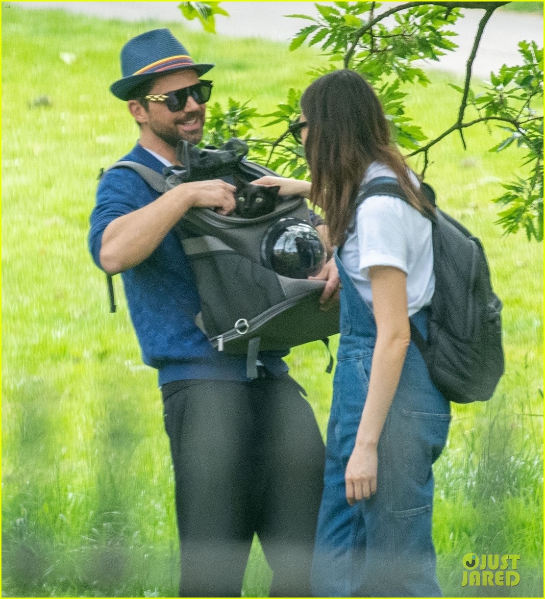 Dominic Cooper & Gemma Chan Take Their Cat Out for Some Fresh Air in ...