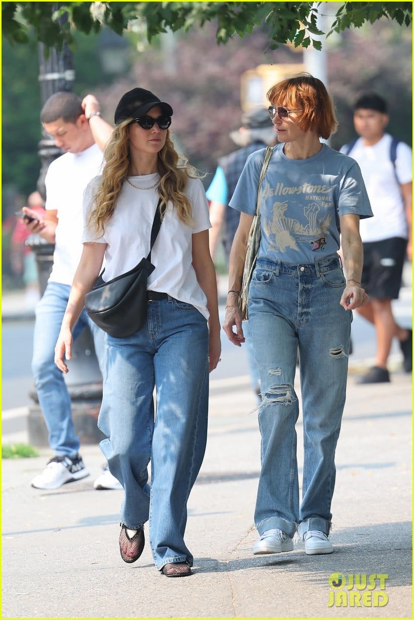 Jennifer Lawrence Sports T-Shirt & Jeans For Walk with a Friend in NYC ...