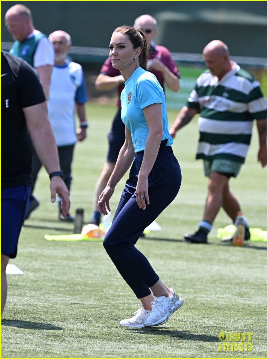 Kate Middleton Hits The Pitch For A Game of Rugby During 'Shaping Us ...