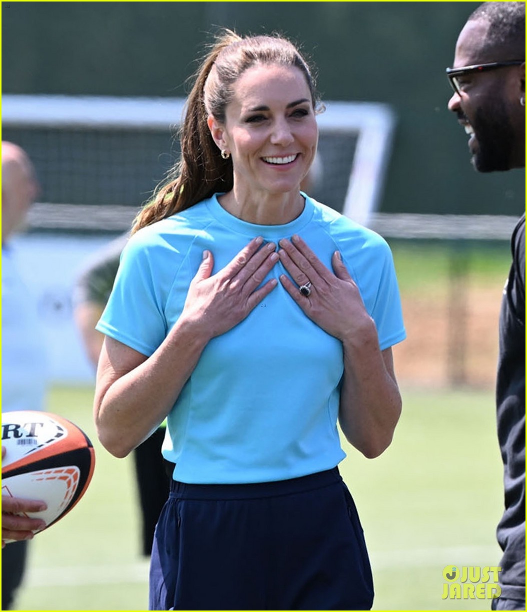 Kate Middleton Hits The Pitch For A Game of Rugby During 'Shaping Us ...