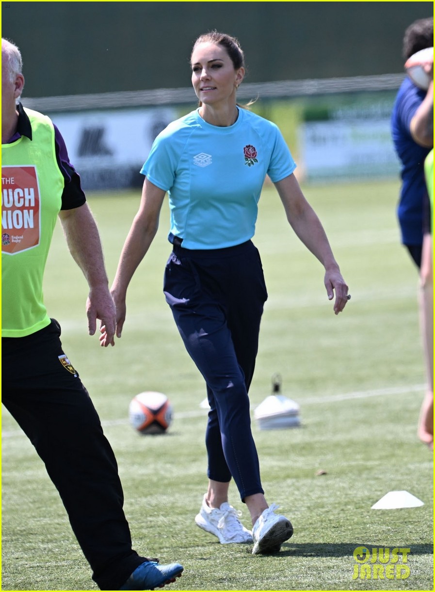 Kate Middleton Hits The Pitch For A Game of Rugby During 'Shaping Us ...