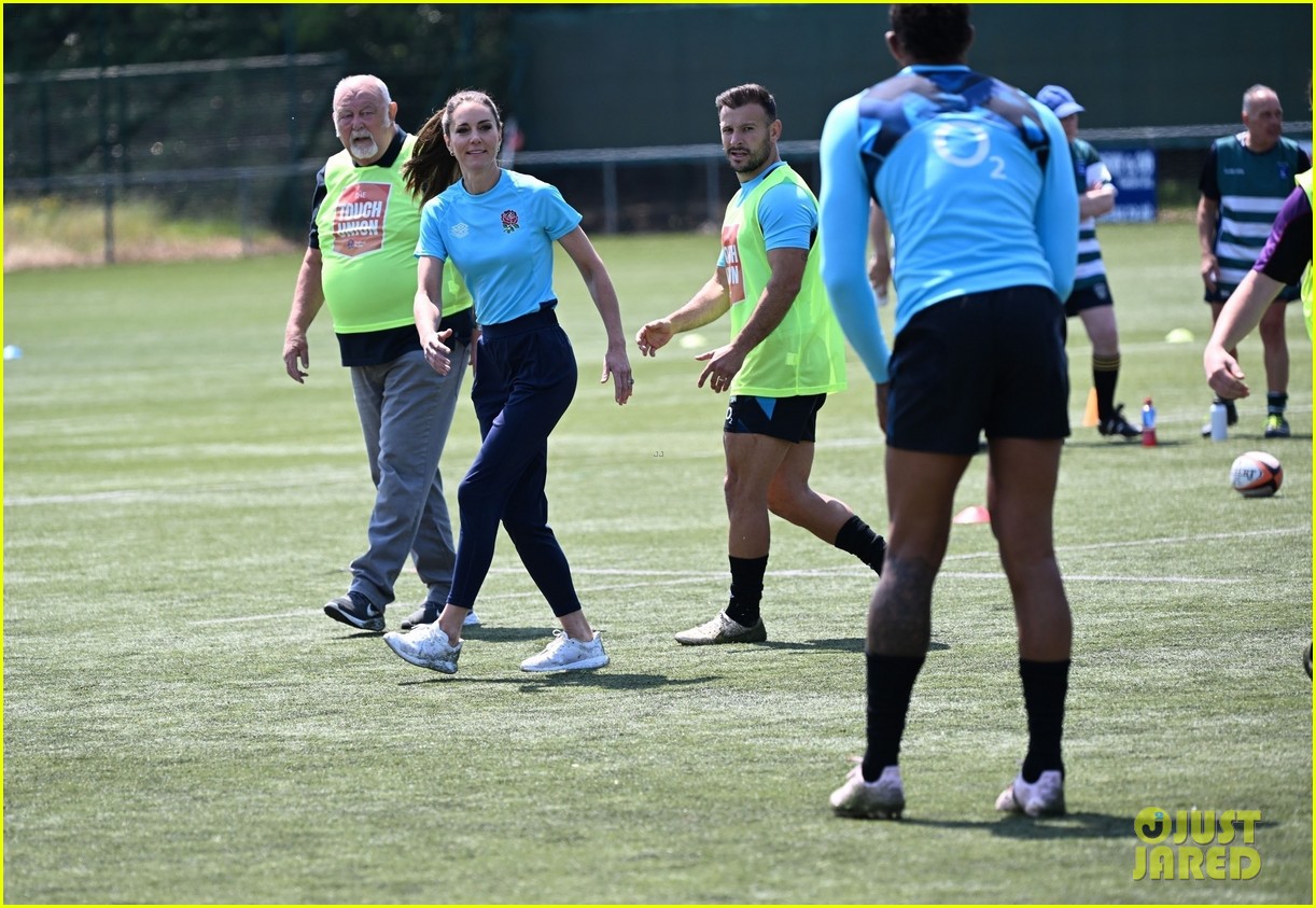 Kate Middleton Hits The Pitch For A Game of Rugby During 'Shaping Us ...