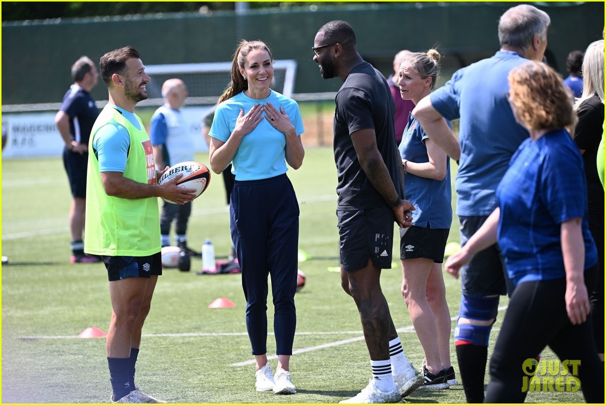 Kate Middleton Hits The Pitch For A Game of Rugby During 'Shaping Us ...
