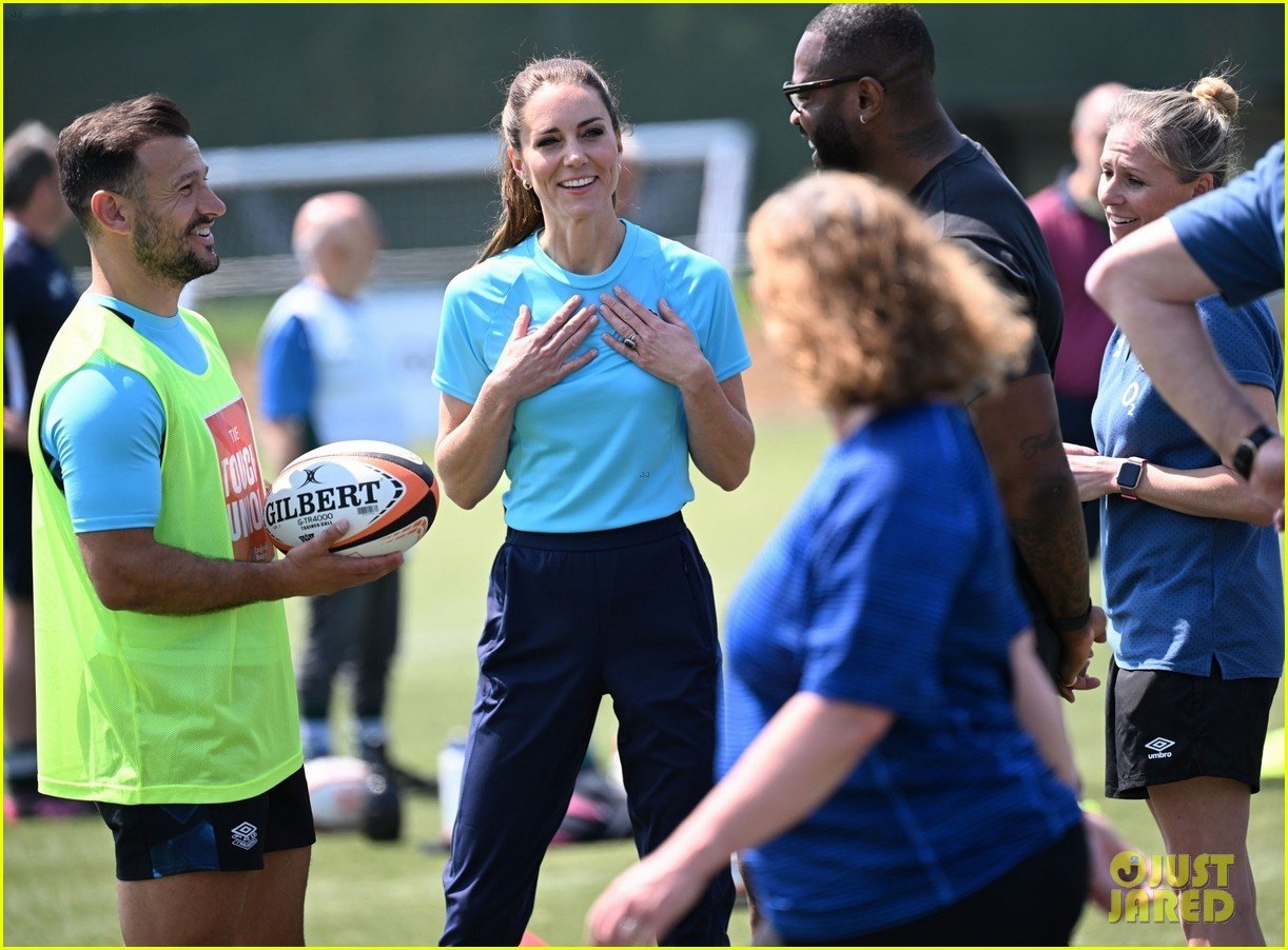 Kate Middleton Hits The Pitch For A Game of Rugby During 'Shaping Us ...