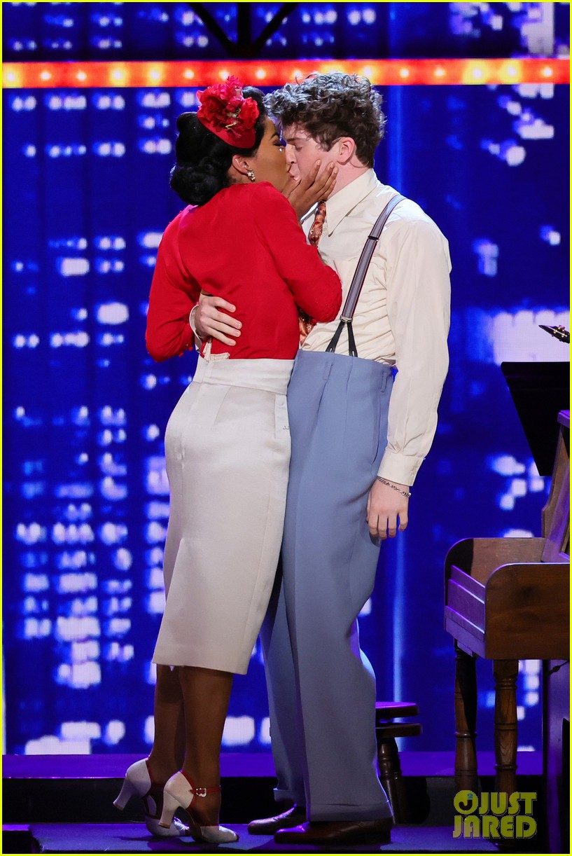 'New York New York' Stars Anna Uzele & Colton Ryan Seal Tony Awards ...