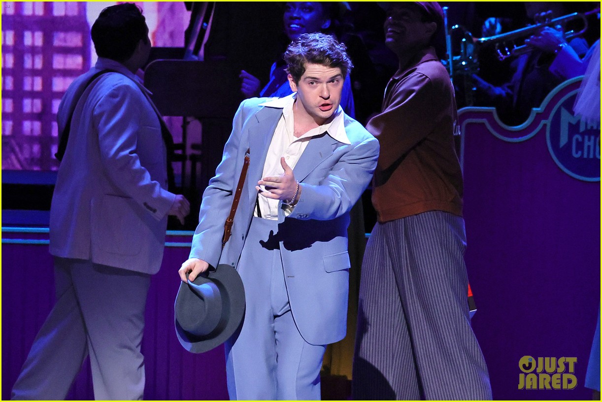 'New York New York' Stars Anna Uzele & Colton Ryan Seal Tony Awards ...