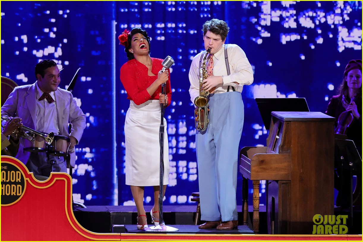 'New York New York' Stars Anna Uzele & Colton Ryan Seal Tony Awards ...