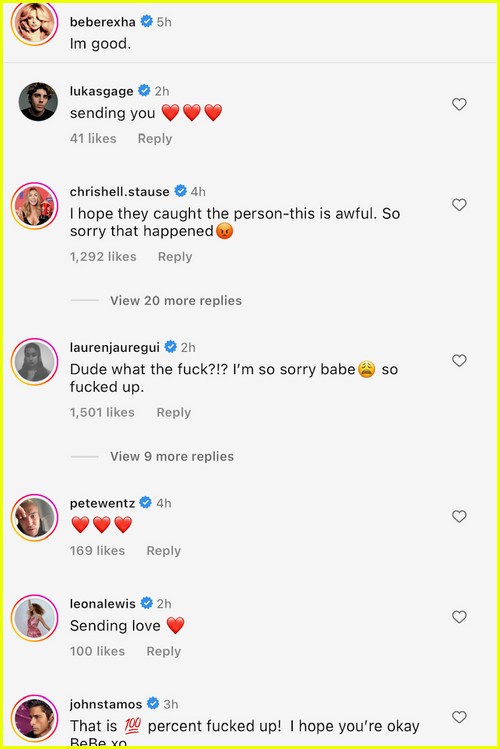 Celebrities Speak Out in Support of Bebe Rexha After Concert Phone ...