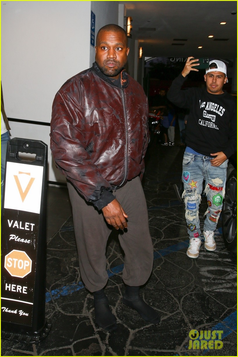 Kanye West is All Smiles While Leaving Dinner with Friends in L.A ...