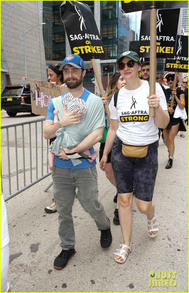 Daniel Radcliffe Attends SAG-AFTRA Strike with Longtime Girlfriend Erin ...