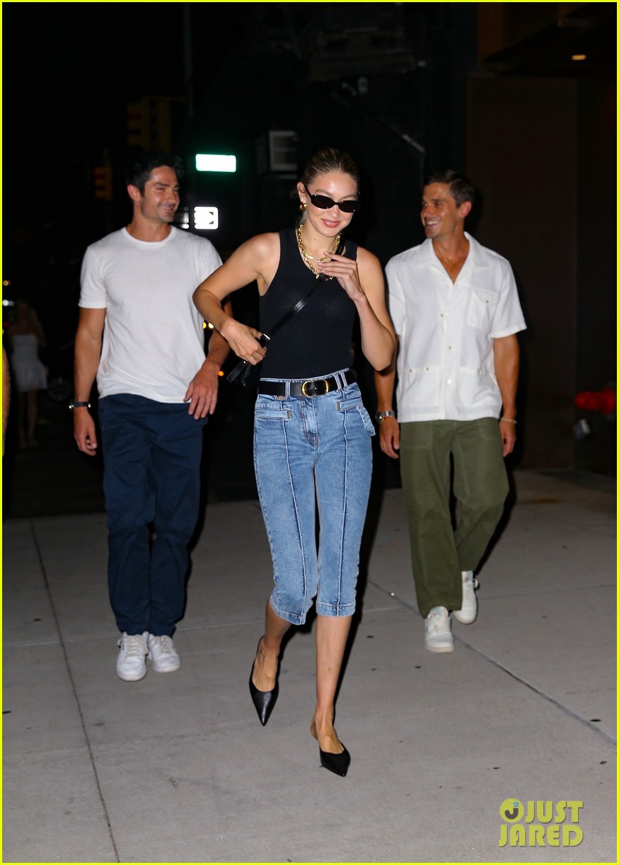Gigi Hadid Steps Out for Dinner in NYC with Antoni Porowski & Fiancé ...