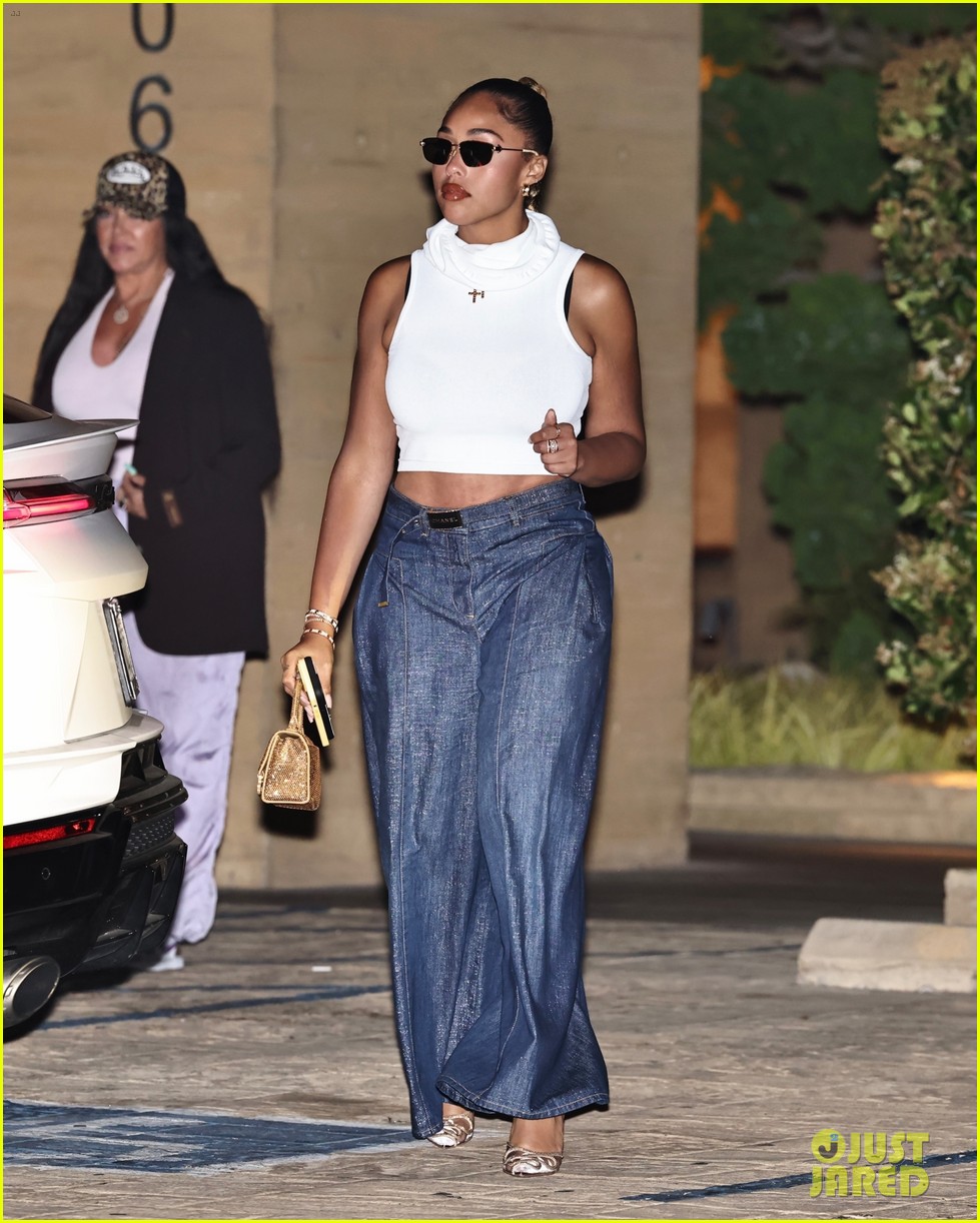Jordyn Woods & Boyfriend Karl-Anthony Towns Coordinate in Denim After ...