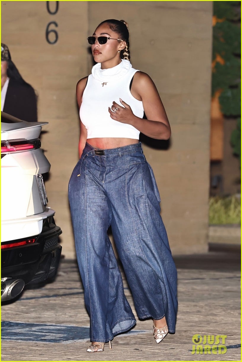 Jordyn Woods & Boyfriend Karl-Anthony Towns Coordinate in Denim After ...